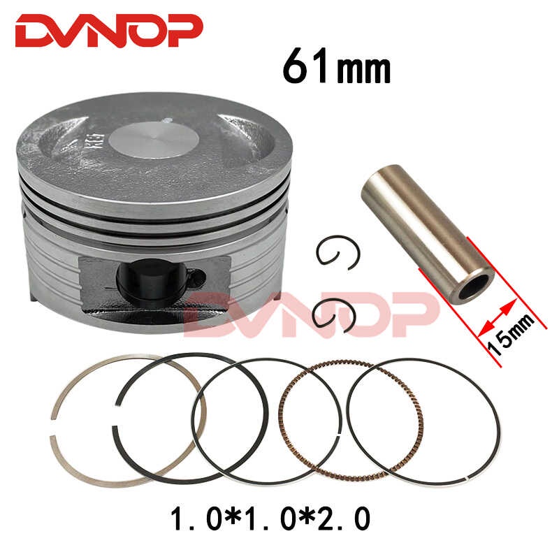 180cc piston ring - 61mm Big Bore Kit Para sa GY6 125cc 150cc 1P52QMI ...