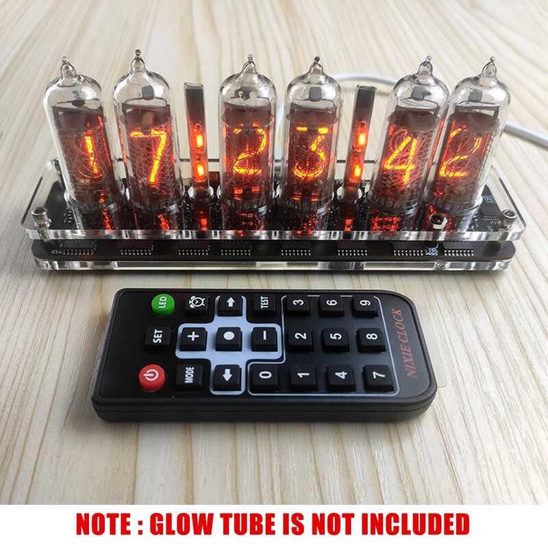 6-Bit IN14 Glow Tube Clock Module Nixie Clock Audio Essories Diy USB 5V ...