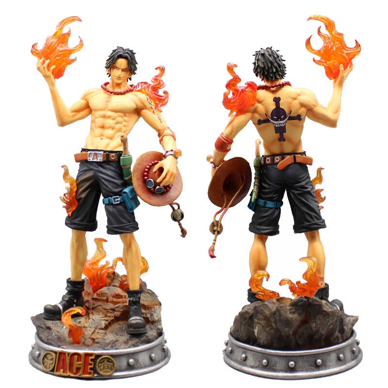 32cm One Piece GK Portgas D Ace Figure LC AnniversaryAnime Toys ...