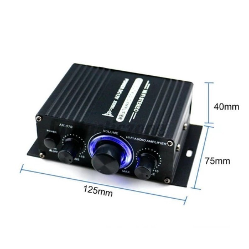 400w Mini Audio Amplifier Home Amplifier Bluetooth-free Auto Stereo ...
