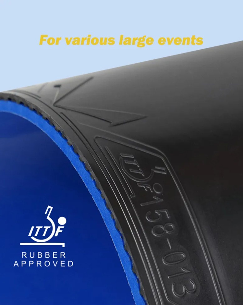 LOKI RXTON 9 National Blue Sponge Table Tennis Rubber ITTF Approved ...