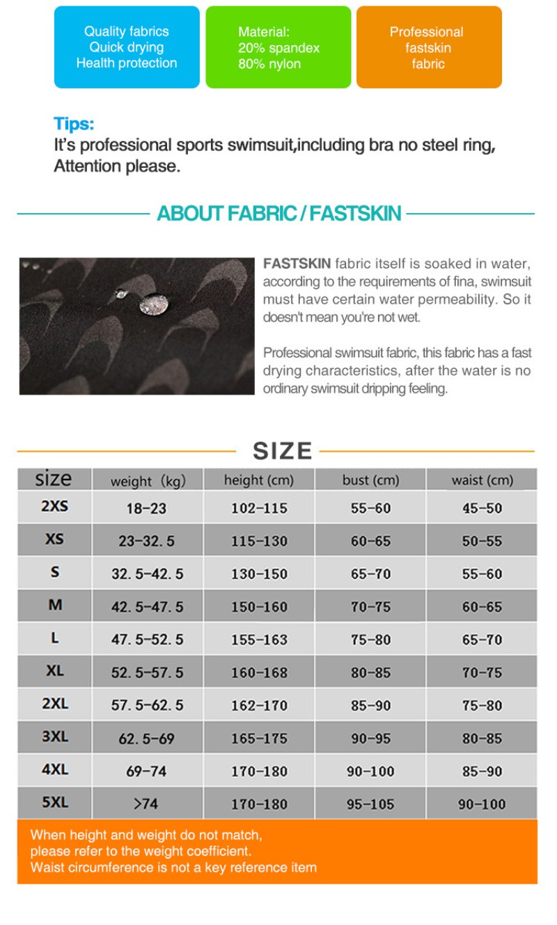 HXBY professional one piece women swimsuit sharkskin knee swimsuit ...