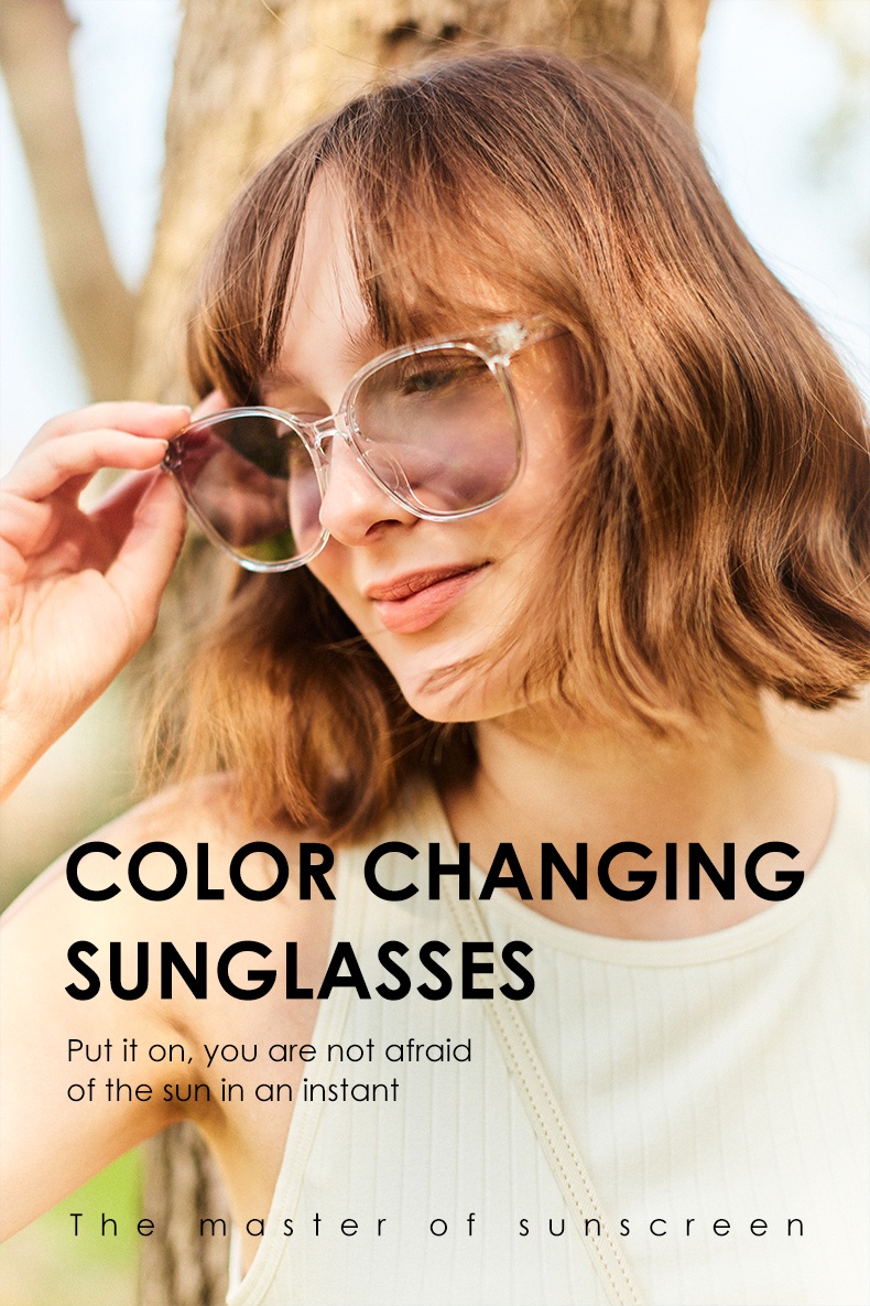 Ohsunny Color-changing Sunglasses Sunscreen Sunglasses Anti-Ultraviolet ...
