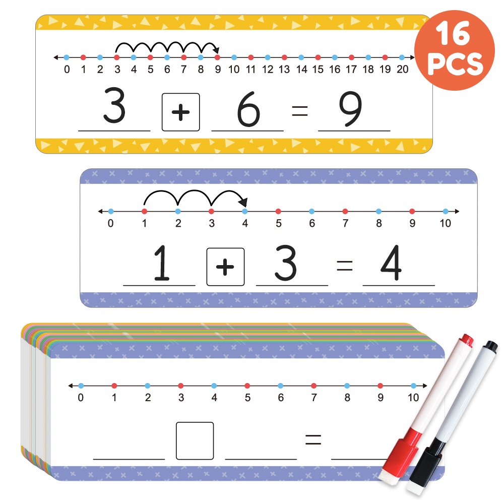 Preschool Children's Mathematics Enlightenment Number Line Addition and ...