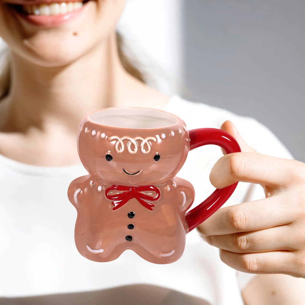 Christmas Gingerbread Man Multi-functional Coffee Mug Decorative ...