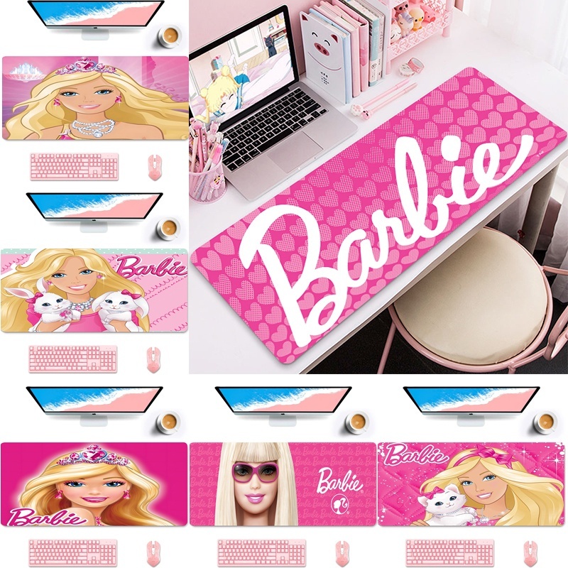 COD Pink Disney Barbie Princess Keyboard Office Desk Accessories PC ...