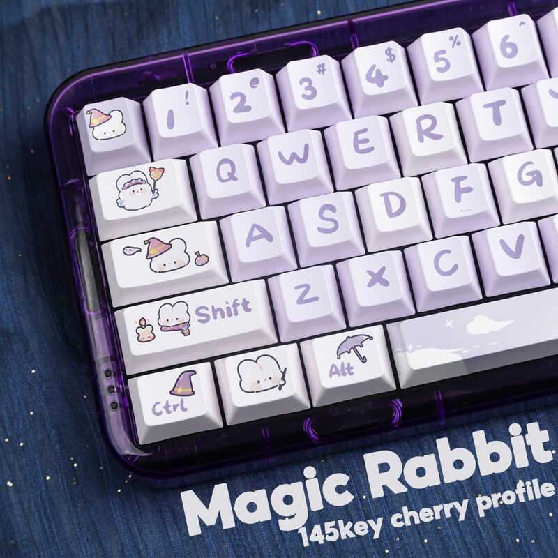 Lucky-Magic Rabbit 145Keys/Set PBT Keycaps Dye Sublimation Cherry ...