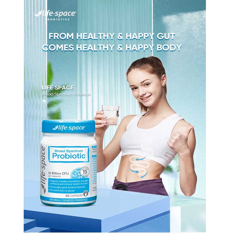Life Space Broad Spectrum Probiotic 60 Capsules LifeSpace Probiotics ...