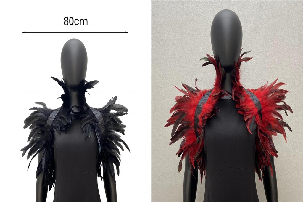DUO| Bright Colored Feather Shawl Stage Performance Feather Shawl Soft ...