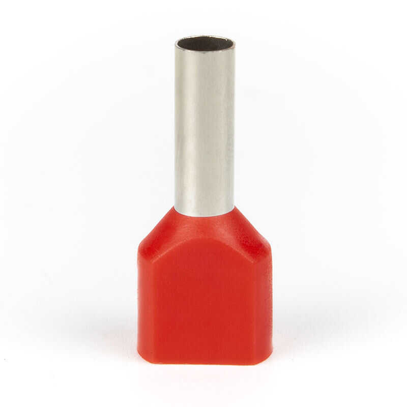 1000PCS E Tube TE1008 Type Double Pipe Insulated Twin Cord Cold-press ...