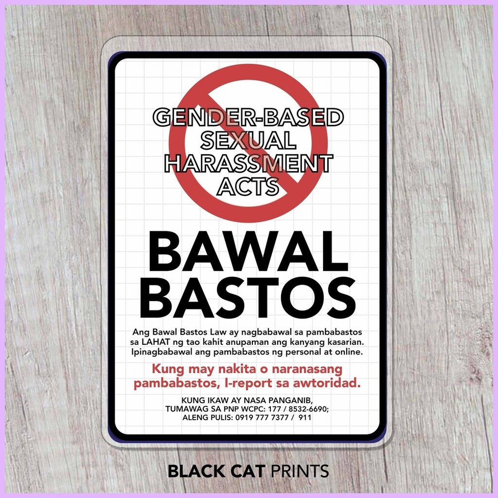 Θ Bawal Bastos / Laminated Sign / Sign Board | Shopee Philippines