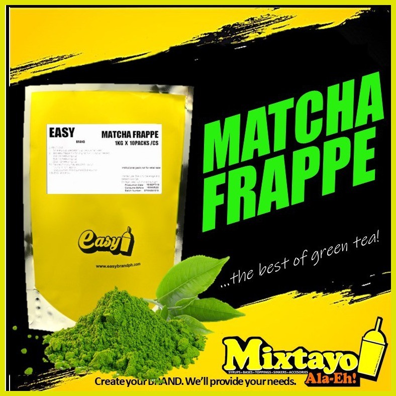 ♣ ℗ Matcha Milktea Powder Mix (EasyBrand for Frappe, Milktea, and Ice ...