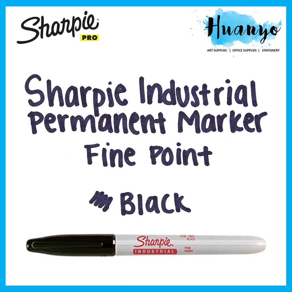 Sharpie Pro Industrial Permanent Marker Pen Fine Tip Black For High ...