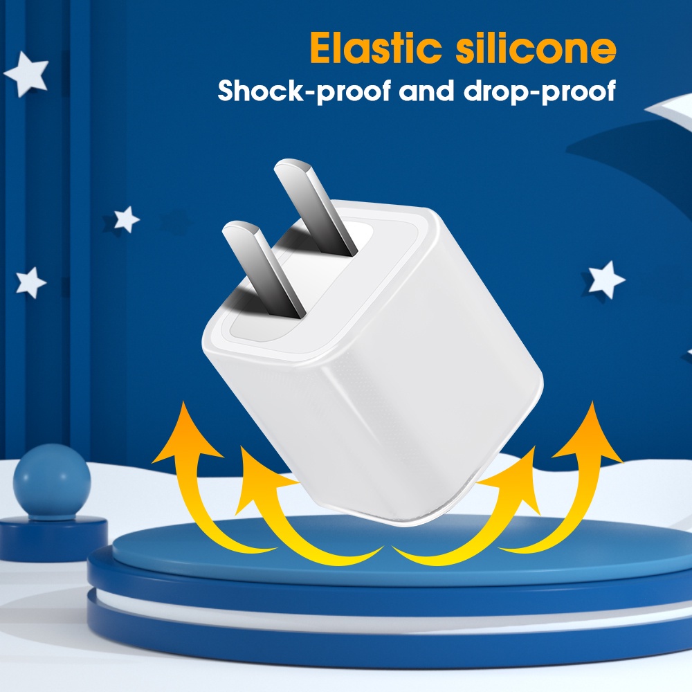 Clear Case For Apple iPhone Charger Adapter Protective 5W 18W 20W ...
