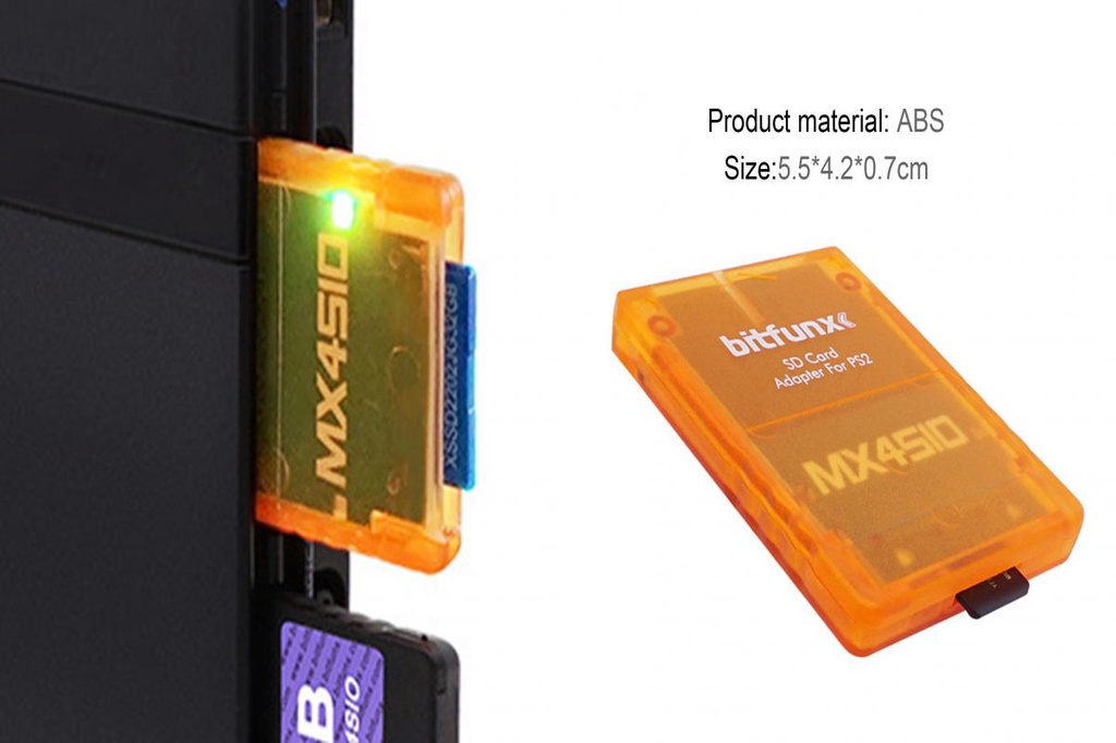 [NP] Card Reader Anti-interference High Speed Reliable Game Consoles TF/SD Card Adapter for PS2 ...