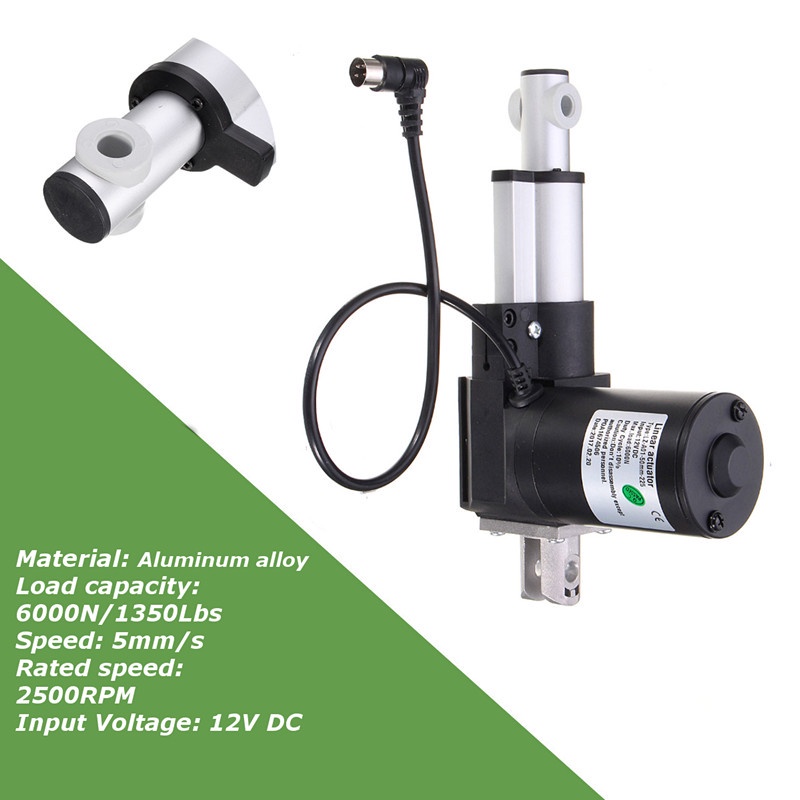 DC 12V 6000N Linear Actuator Motor Stroke 50/100mm Adjustable Actuator Heavy Duty Tor Opener ...