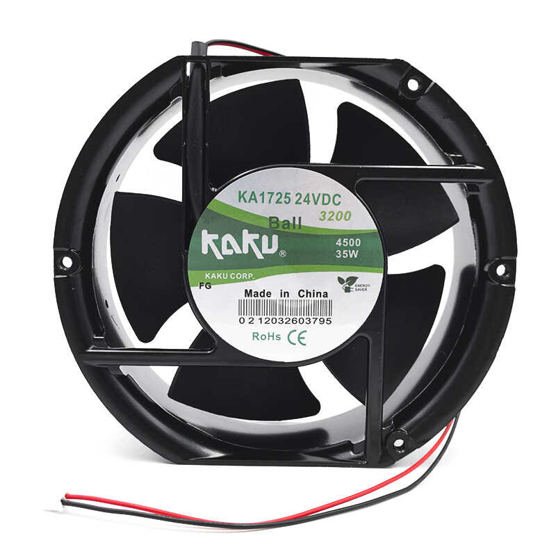 KAKU Taiwan KA1725 Double Ball Axial Flow 24VDC 35W Variable Frequency ...