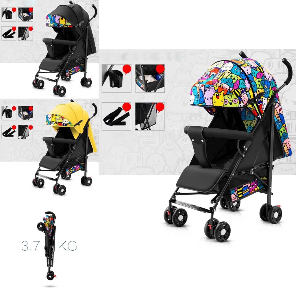 Stylish Baby Lightweight Stroller Compact Design Perfect For Infants ...