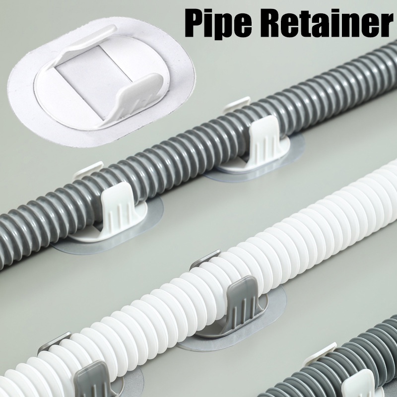 Washing Machine Drain Pipe No-punch Fixed Clamp Installed on the Wall ...