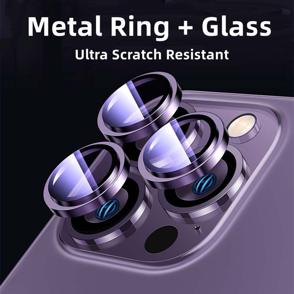 Titanium Color for IPhone 15 Plus 15 Pro Max Metal Ring Camera Lens ...