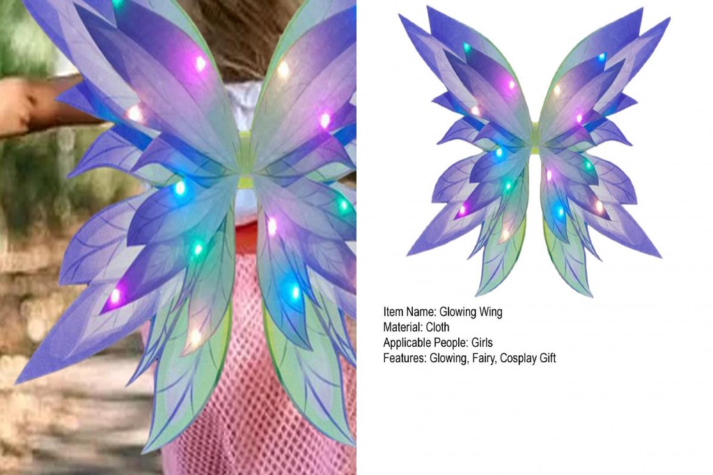 Vivid and Colorful Fairy Wings Easy to Move and Play with Fairy Wings ...