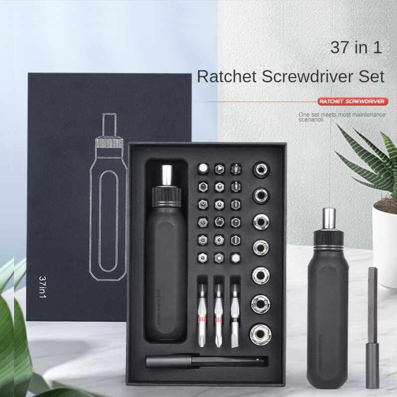 Youpin 37 Sa 1 Ratchet Screwdriver Set Gamit ang Extension Rod Manual ...