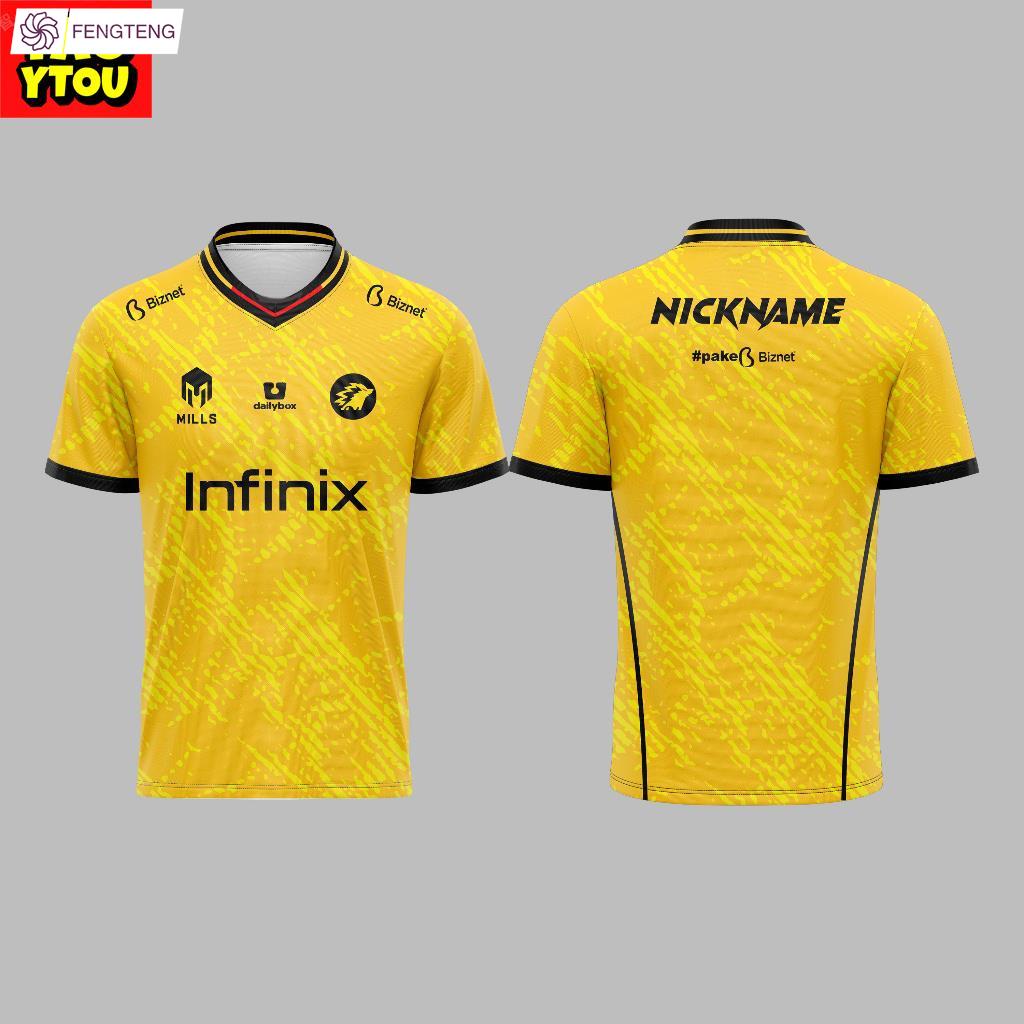 Infinix Jersey ONIC 2023 ESPORT Jersey GAMING Free NICKNAME Player ...