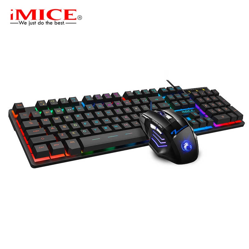 Imice An-300 Wired Gaming Keyboard At Mouse Backlight Waterproof 104Keys | Shopee Philippines