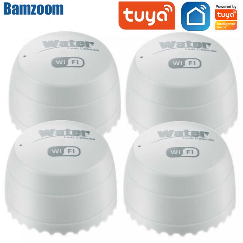 WiFi Tuya Water Leak Detector Flood Sensor Alarm Tank Leak Water Full ...