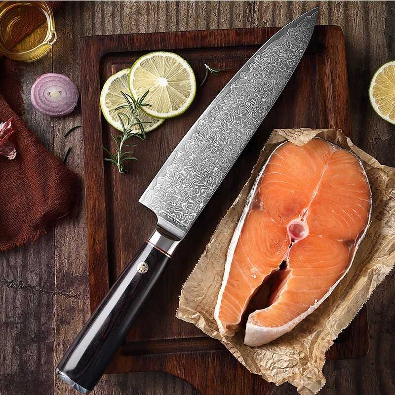 67 Layers Damascus Kitchen Chef High Hardness Stainless Steel Slicing ...