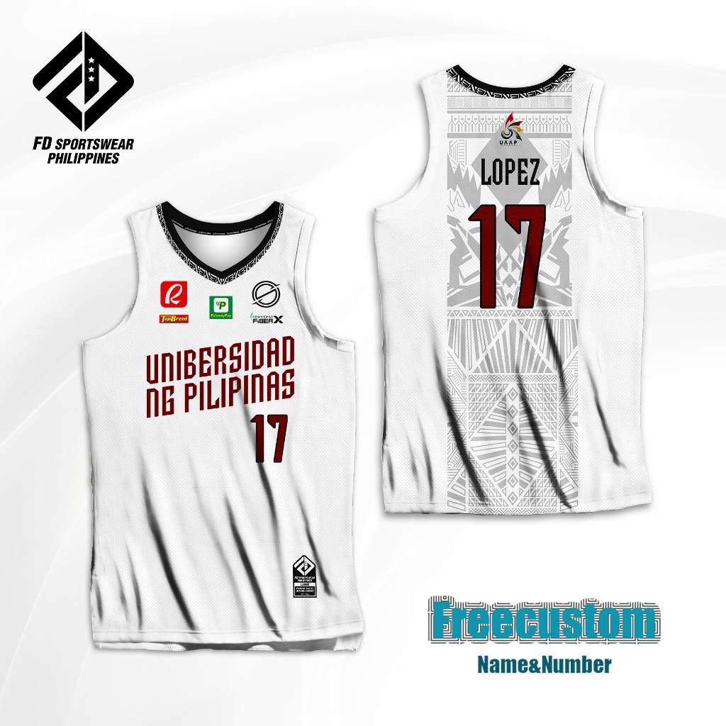 Free customization 】UP MAROONS 2024 UAAP WHITE FULL SUBLIMATED JERSEY ...