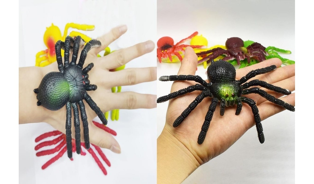 [Ge] Tricky Toy Realistic Soft PVC Spider Action Model Insect Toy ...