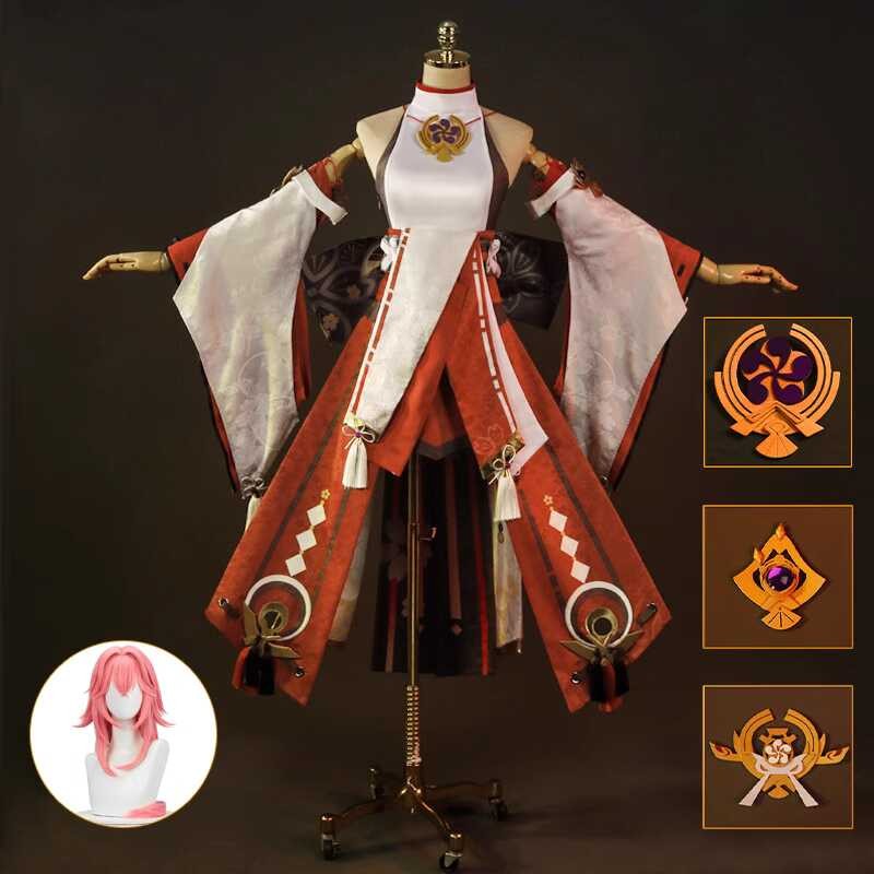 Impact Genshin Mingshen Da She Gong Si Bazhong Shenzi Tongren cosplay ...