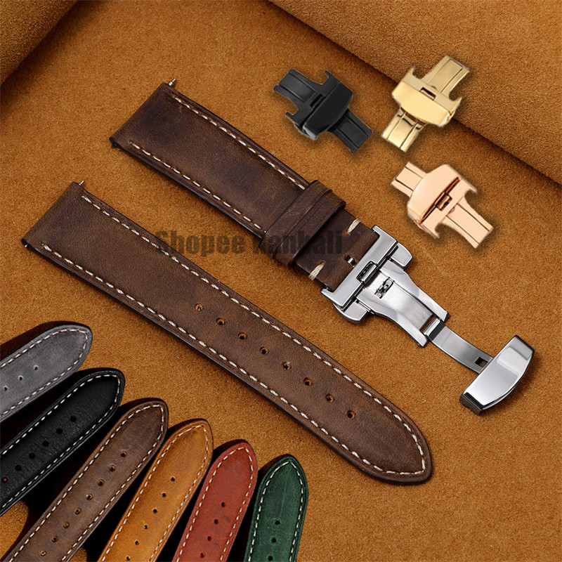 High Quality Genuine Leather Watch Band 14mm 16mm 18mm 20mm 22mm 24mm ...