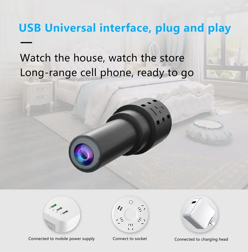 Mini Camera HD 1080P WiFi Micro Camcorder Indoor Security Video Secret ...