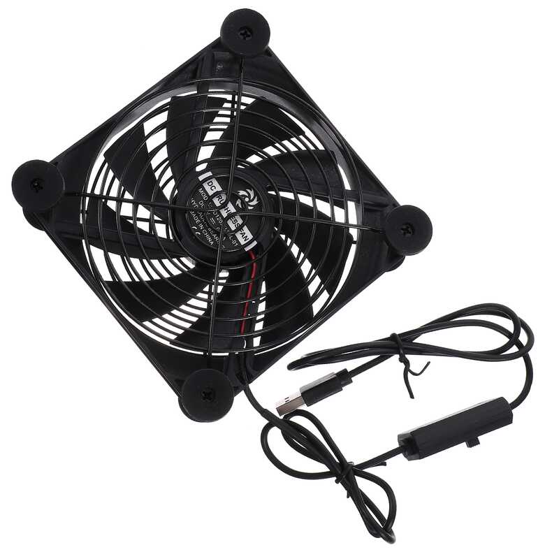 2Pcs 5V 12Cm USB Chassis Cooling Fan Mute Radiator Cooler Router Set ...