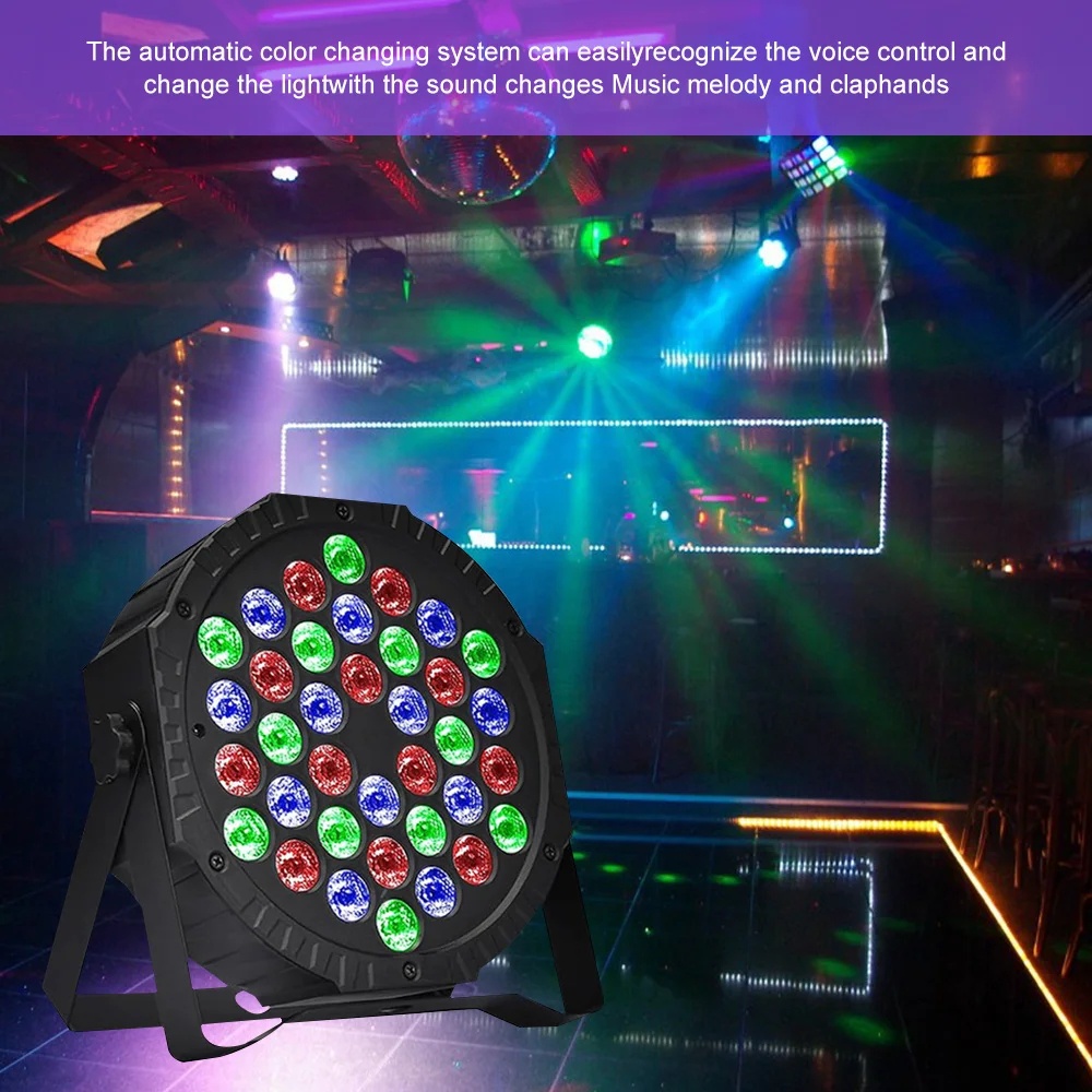 36LED Par Lights 9 Modes 18/36W RGB DJ Stage Lamp RGB Disco Light Stage ...