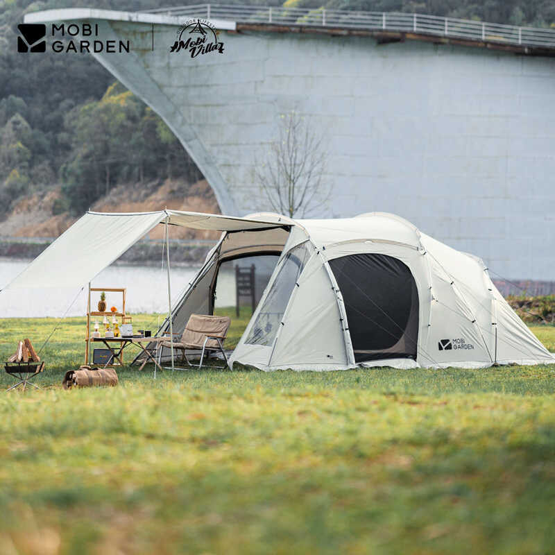 S S MOBI GARDEN Camping Family Tent Para Sa Glamping 3-4 Person Waterproofing-Uv | Shopee ...