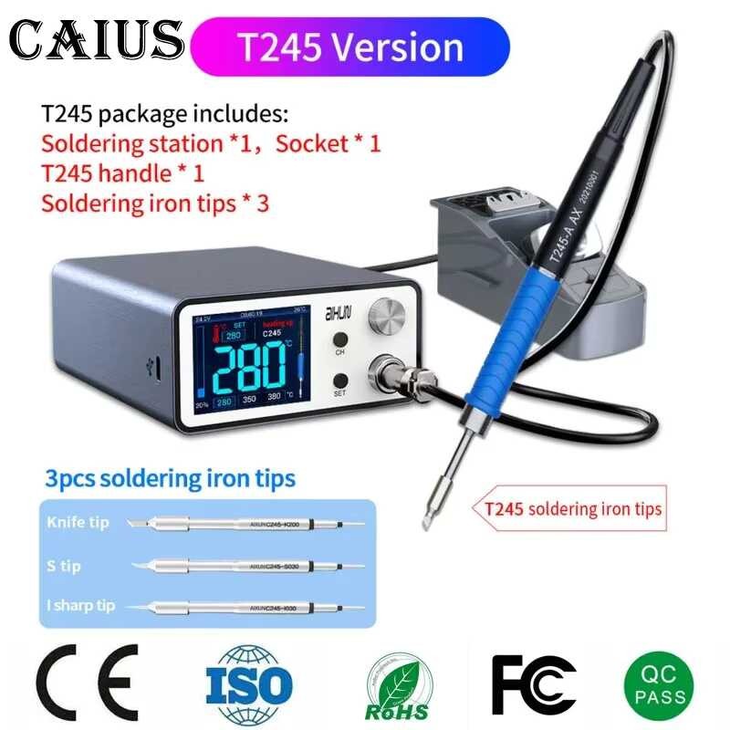 NEW JCID Aixun T3a Intelligent Welding Station With Soldering Iron T115 T245 T210 Handle Welding ...