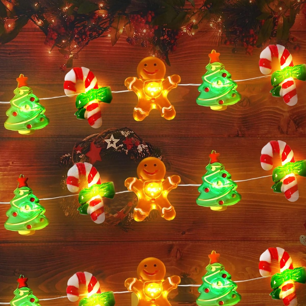 2M 20 LED Strings Lights Christmas Decorative Santa Lights Fairy Light ...