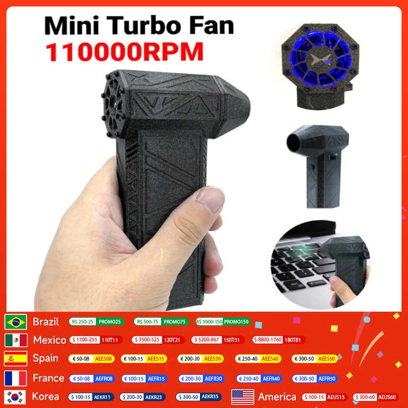 Mini Turbo Fan Jet - Fan Turbo Violent 110000 RPM Pocket Jetfan ...