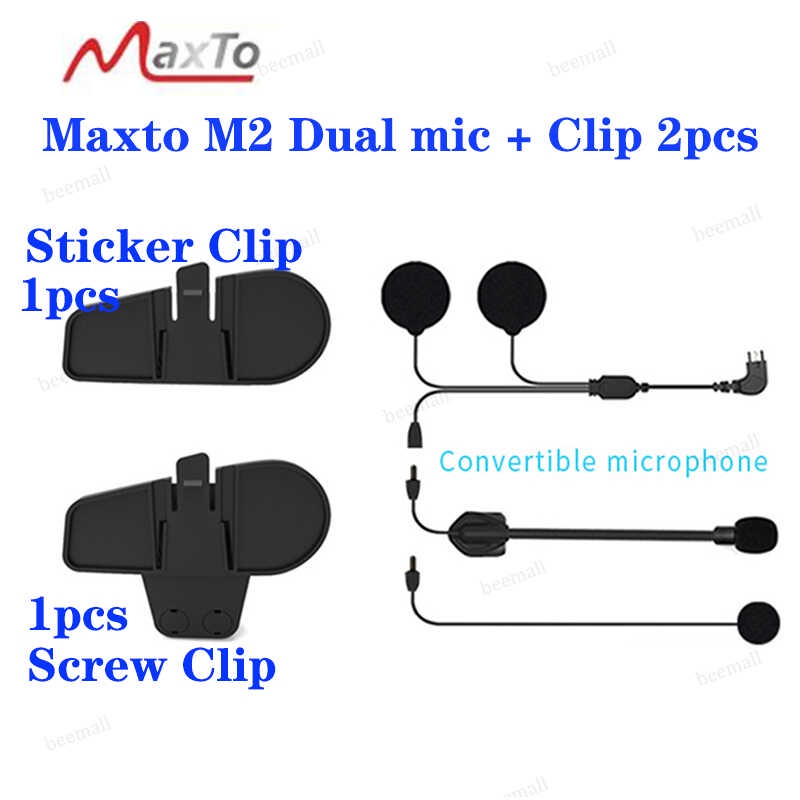 Maxto M2 Motorcycle Helmet Headset Intercom Glued Adhesive Holder Mount ...