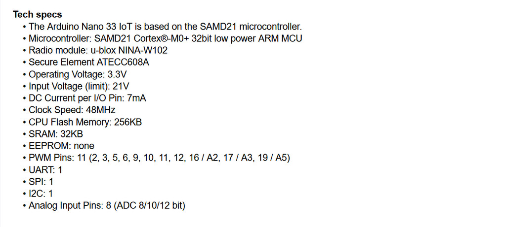 Arduino Nano 33 Iot With Headers Abx00032 Abx00027 Shopee Philippines