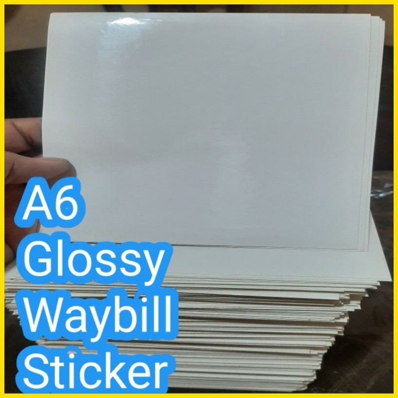 ♠ A6 100sheets WAYBILL Sticker /Glossy/Matte Shopee Printable Sticker ...