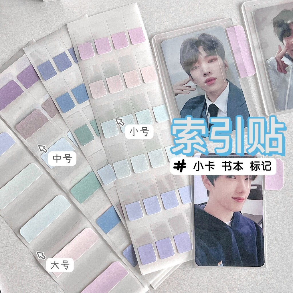 Morandi Color Index Stickers Pack Sticky Memo Sorting Tag DIY Packing ...