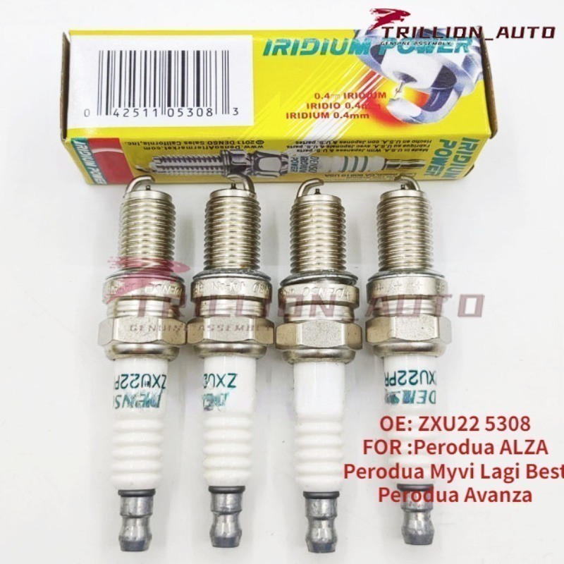 4PCS DENSO IRIDIUM Power Spark Plug IXU22 5308 TOYOTA AVANZA 1.5/TOYOTA ...