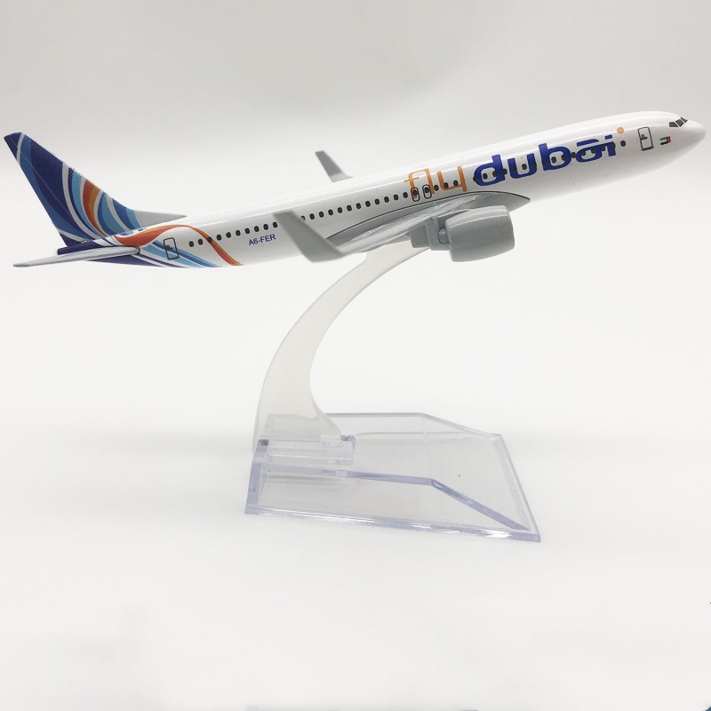 16CM Airplanes Aircraft Flydubai Airlines Boeing B737 Metal Plane Model ...