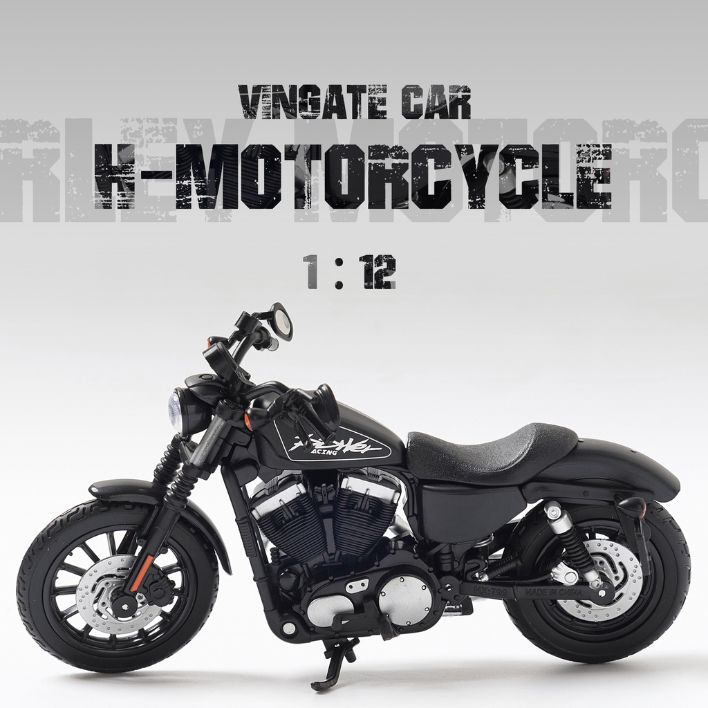 1/12 Harley Scooter Motorcycles Simulation Alloy Vintage Classic ...