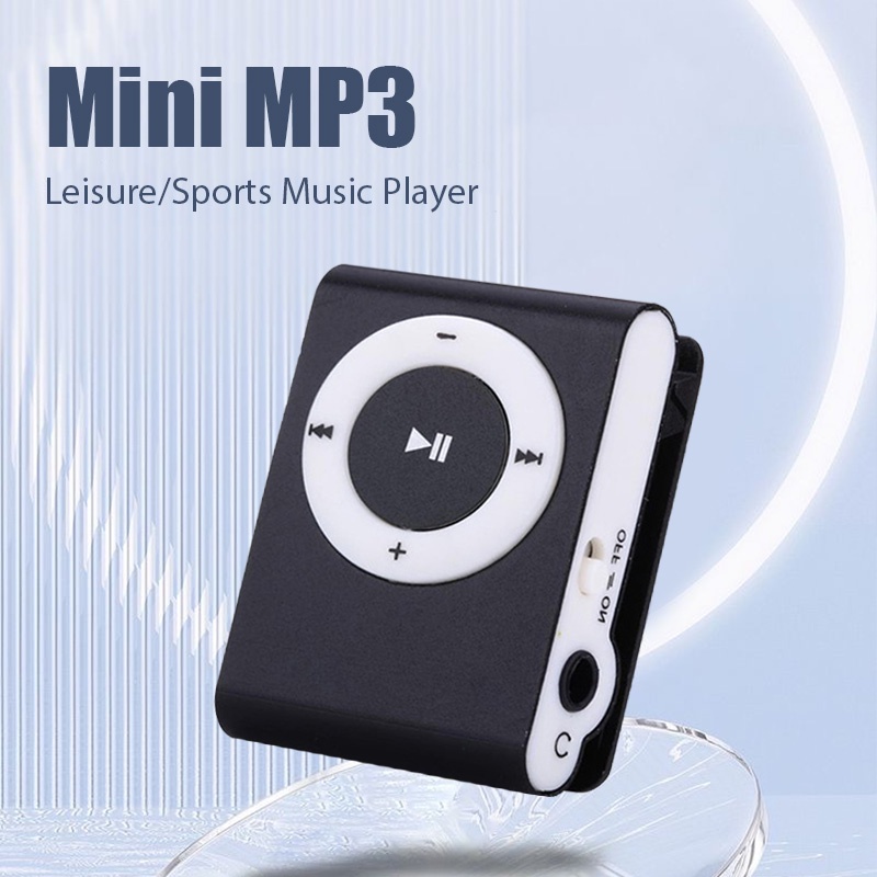 Metal Mini Clip on MP3 Player with LCD Screen support Micro TF/SD Slot ...