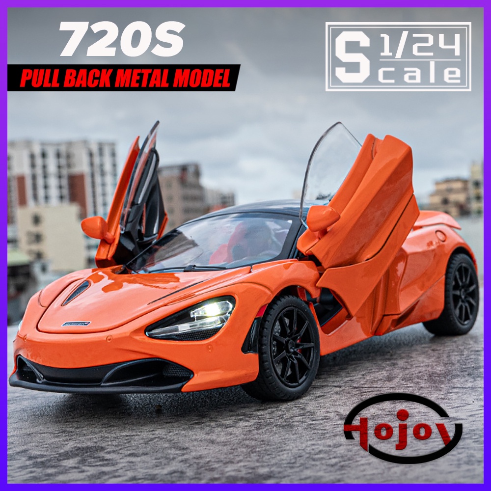 Metal Cars Toys Scale 1/24 McLaren 720S Diecast Alloy Car Model for ...